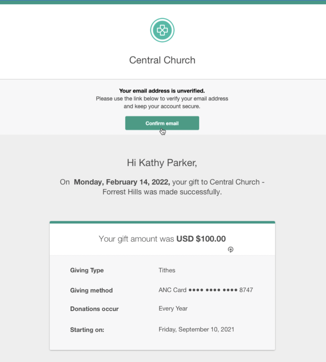How to Verify Your Pushpay Account Email Address