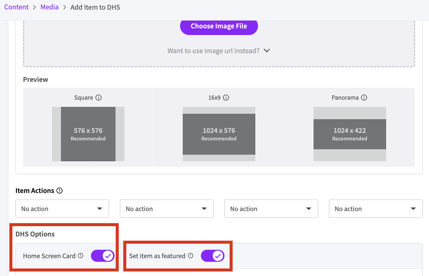 How to Add an Item to DHS
