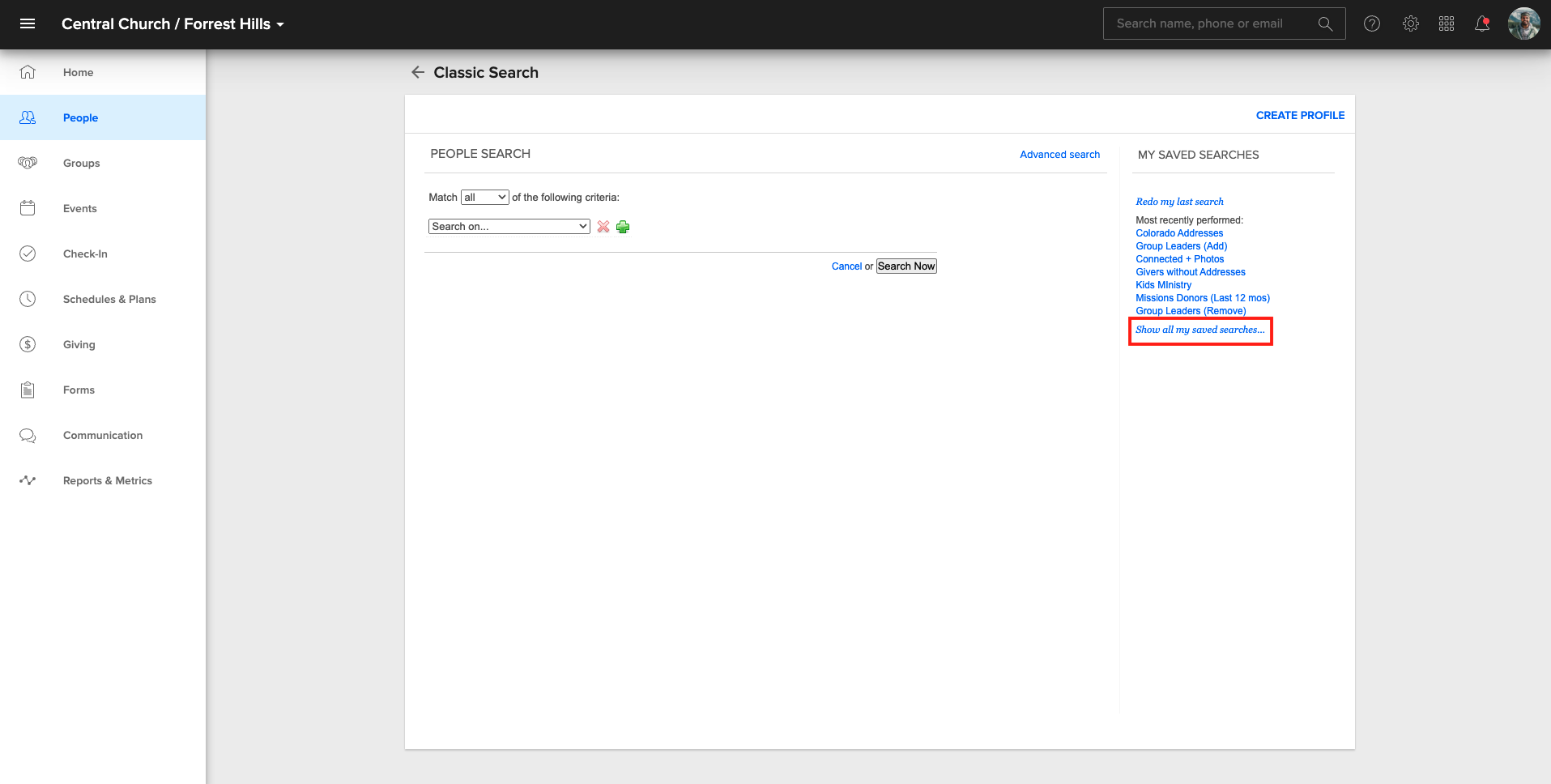 How to Delete a Classic Saved Search