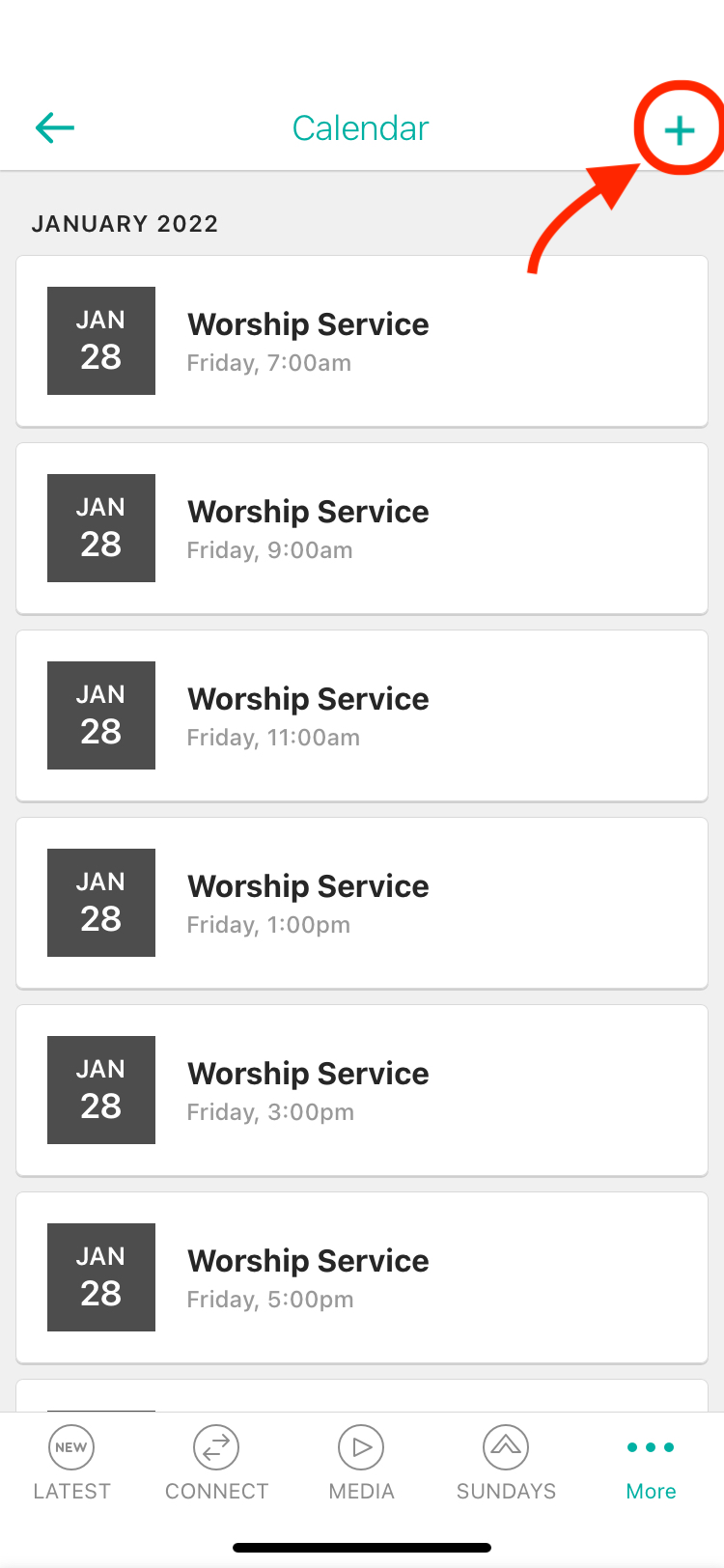 How to Create Events in the App