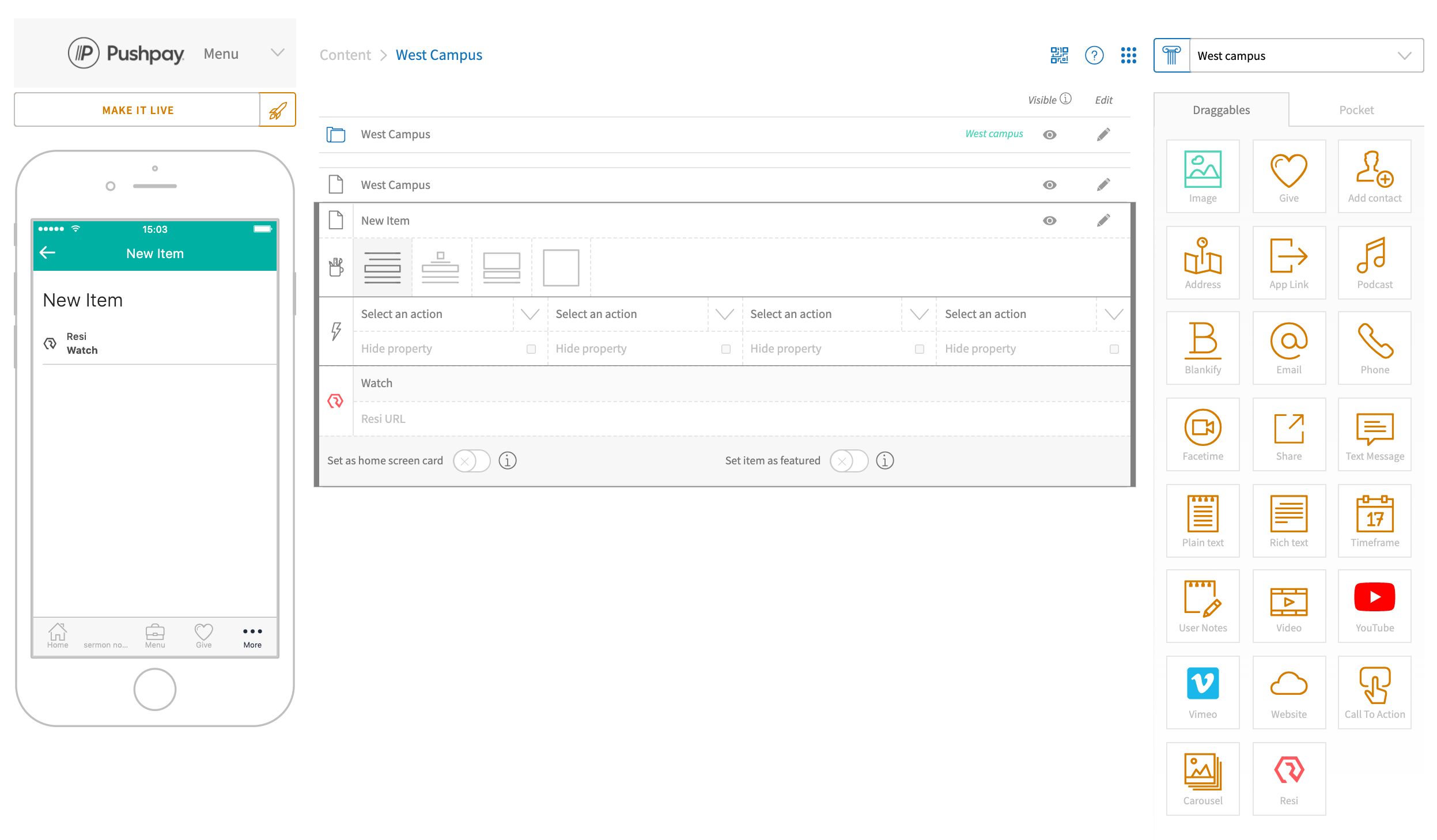 How to Add the Resi Draggable
