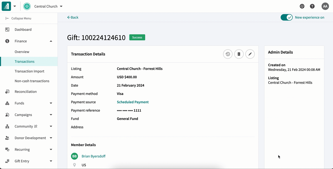 FAQ - Refunds in Pushpay Giving