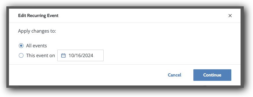 FAQ - Scheduling Recurring (Repeating) Events