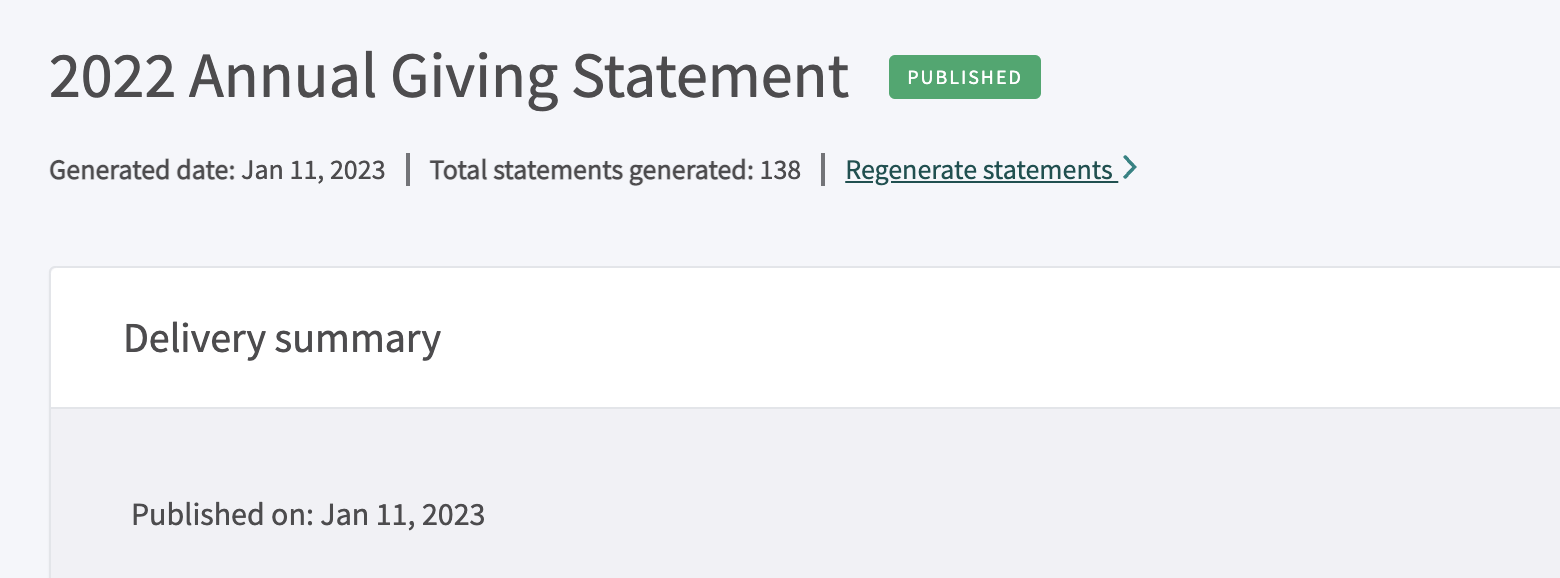 FAQ - Giving Statements (Pushpay Giving)