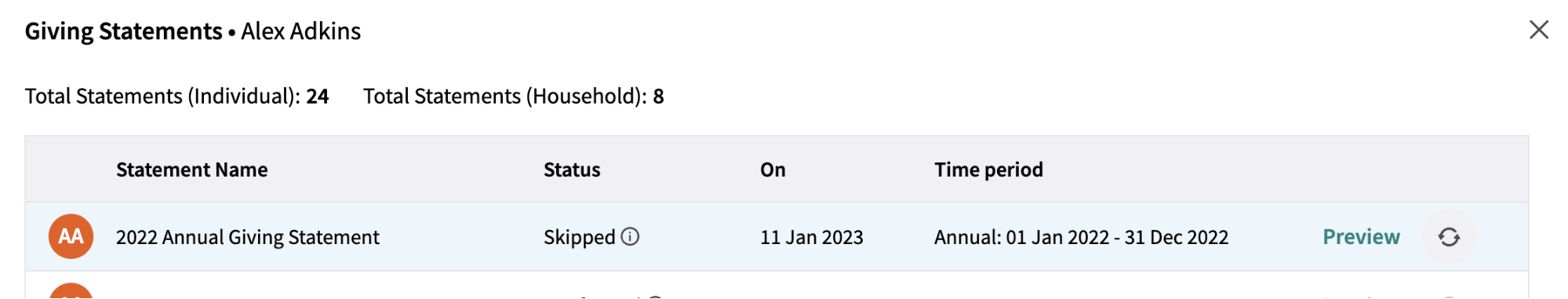 FAQ - Giving Statements (Pushpay Giving)