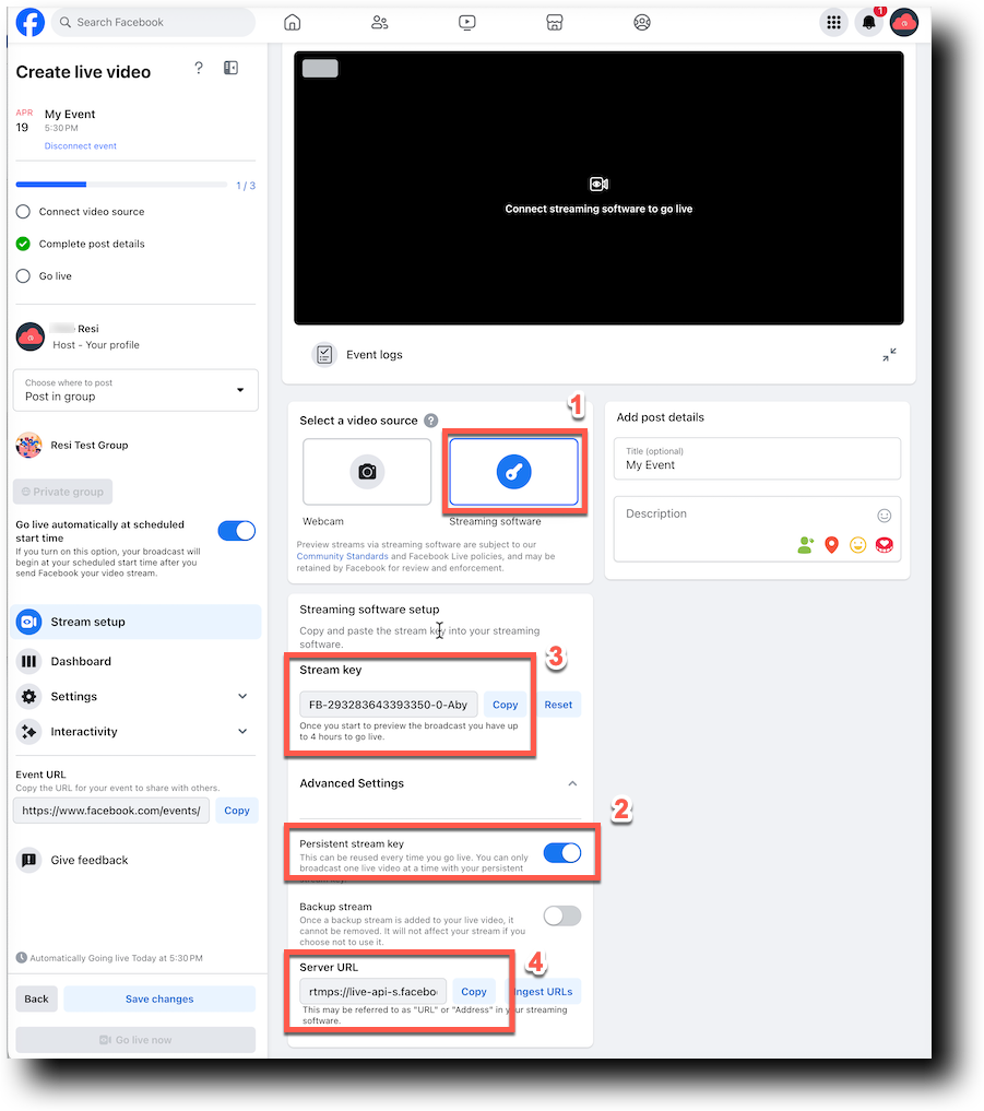 How to Stream to Facebook