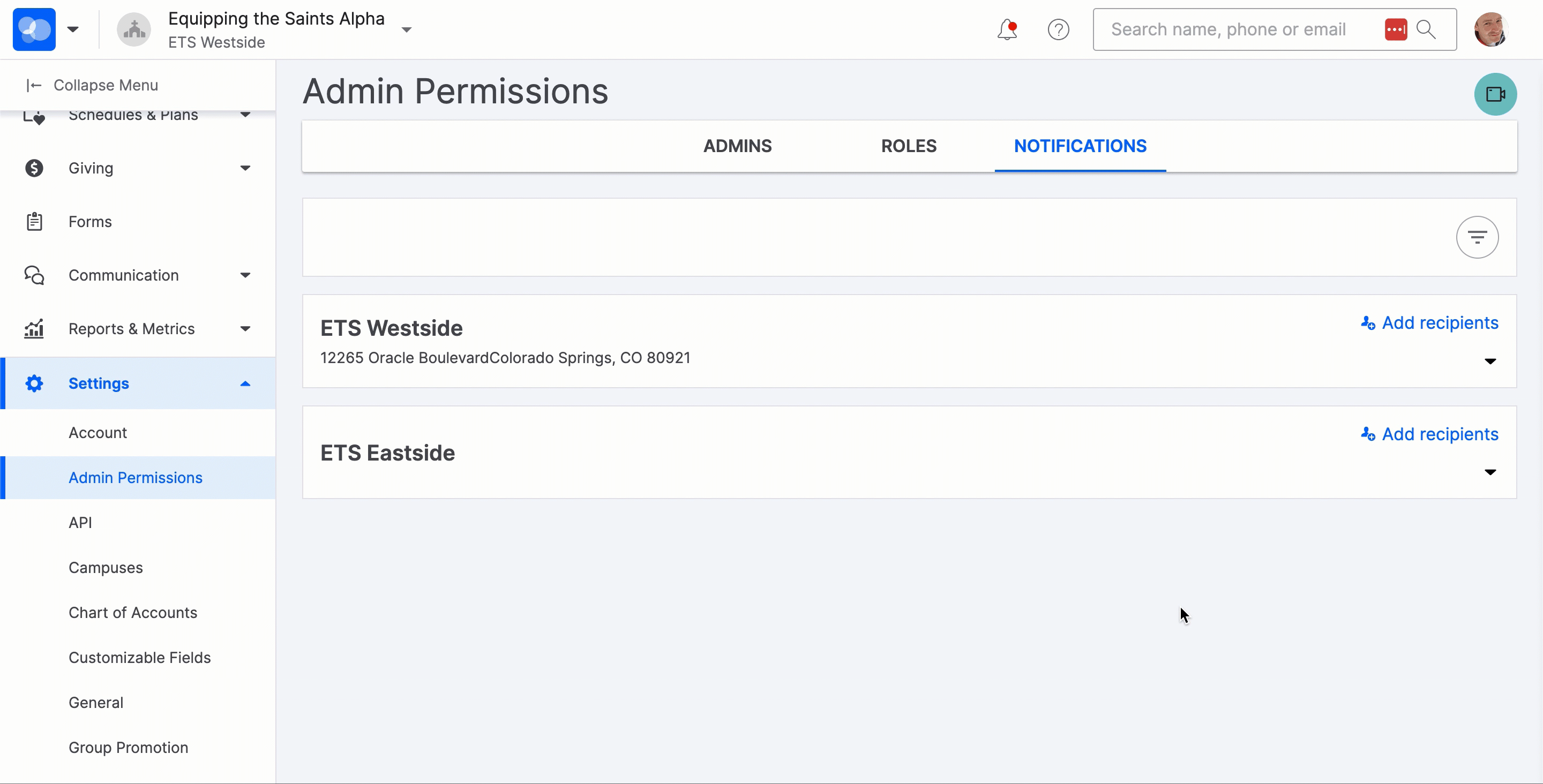 How to Add Email Notification Recipients