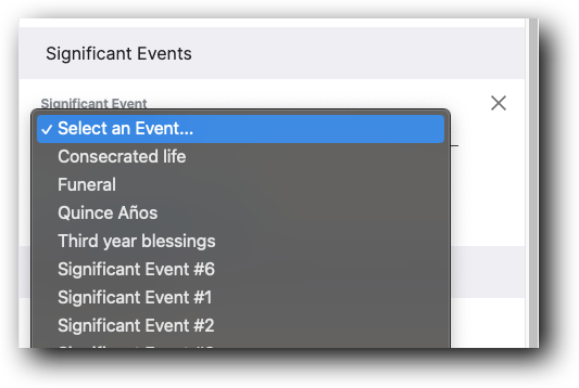 How to Add Funerals and Significant Events to a Profile