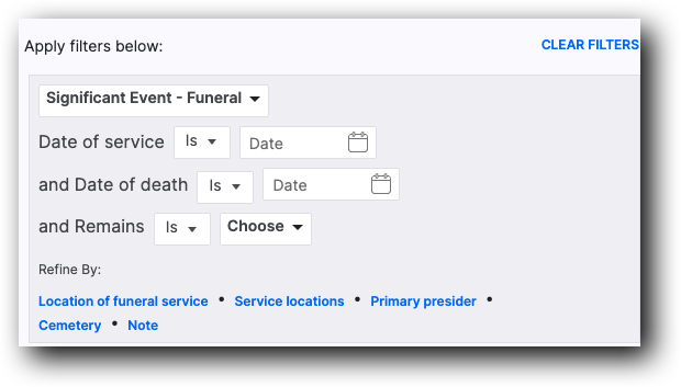 How to Add Funerals and Significant Events to a Profile