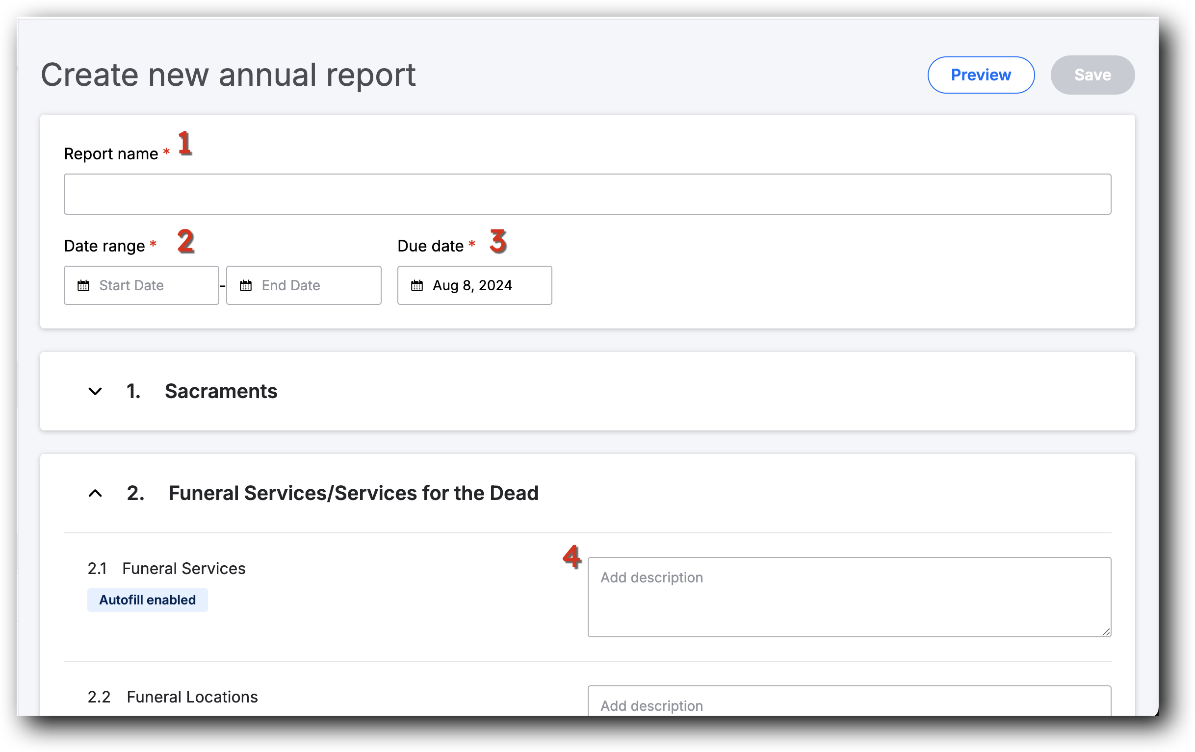 How to Complete the Annual Report