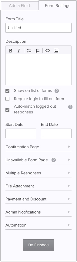 How to Create a Form