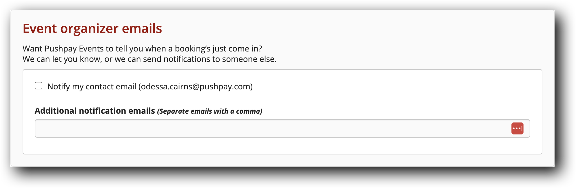How to Customize the Emails for Your Events