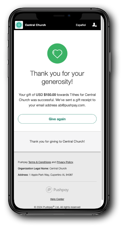 How to Give Using Apple Pay