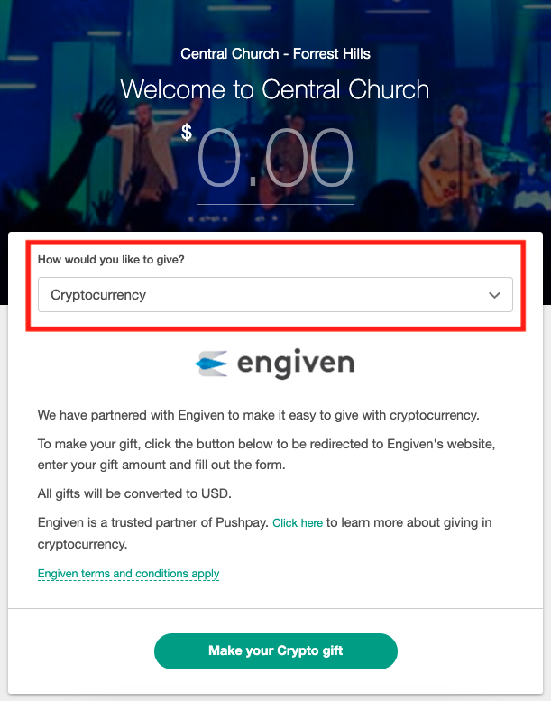 How to Give using Cryptocurrency