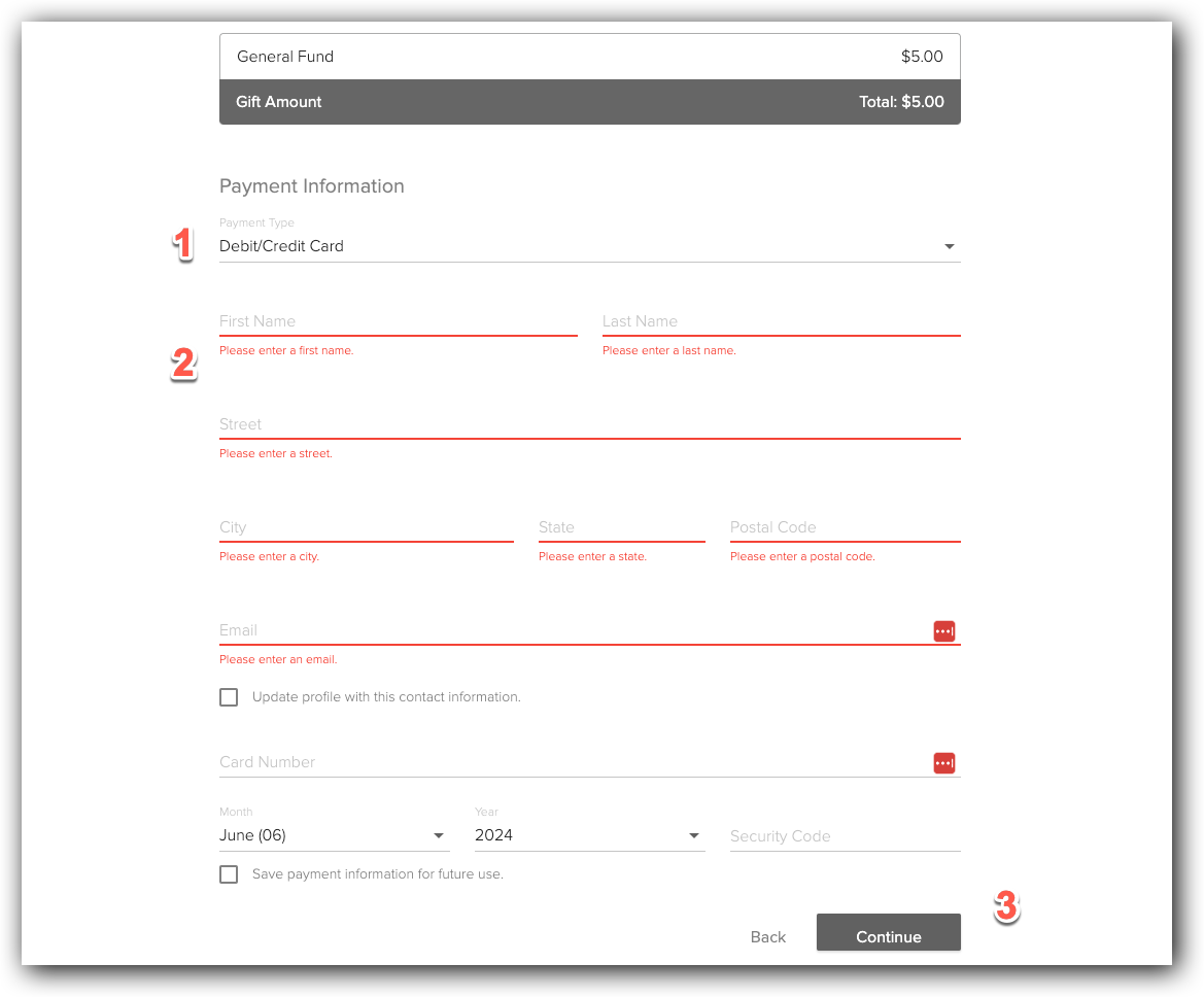 How to Give via Pushpay ChMS
