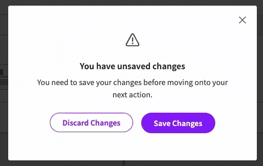 How to Save and Undo Changes