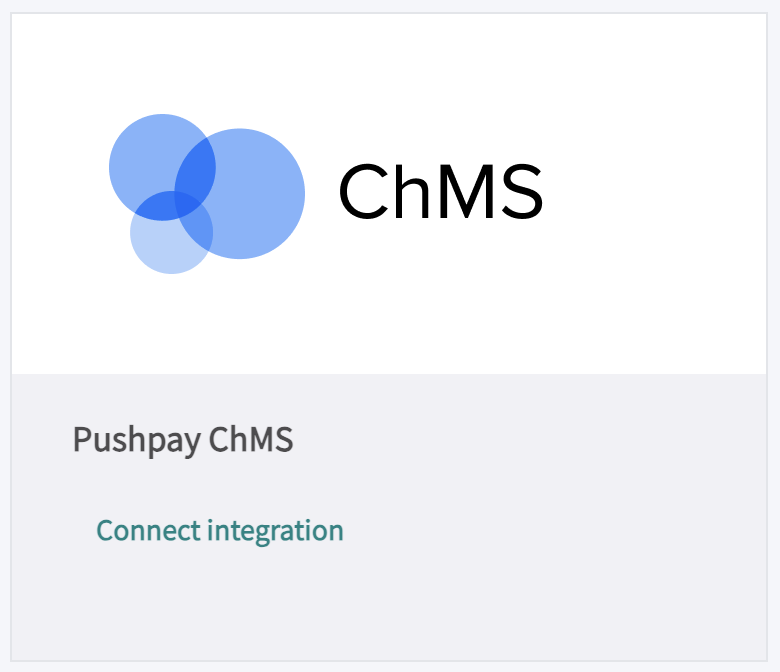 How to Set up the One-way Integration with Pushpay ChMS (previously CCB)