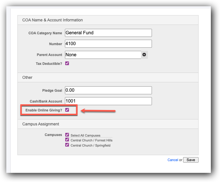 How to Turn Off Online Giving in Pushpay ChMS