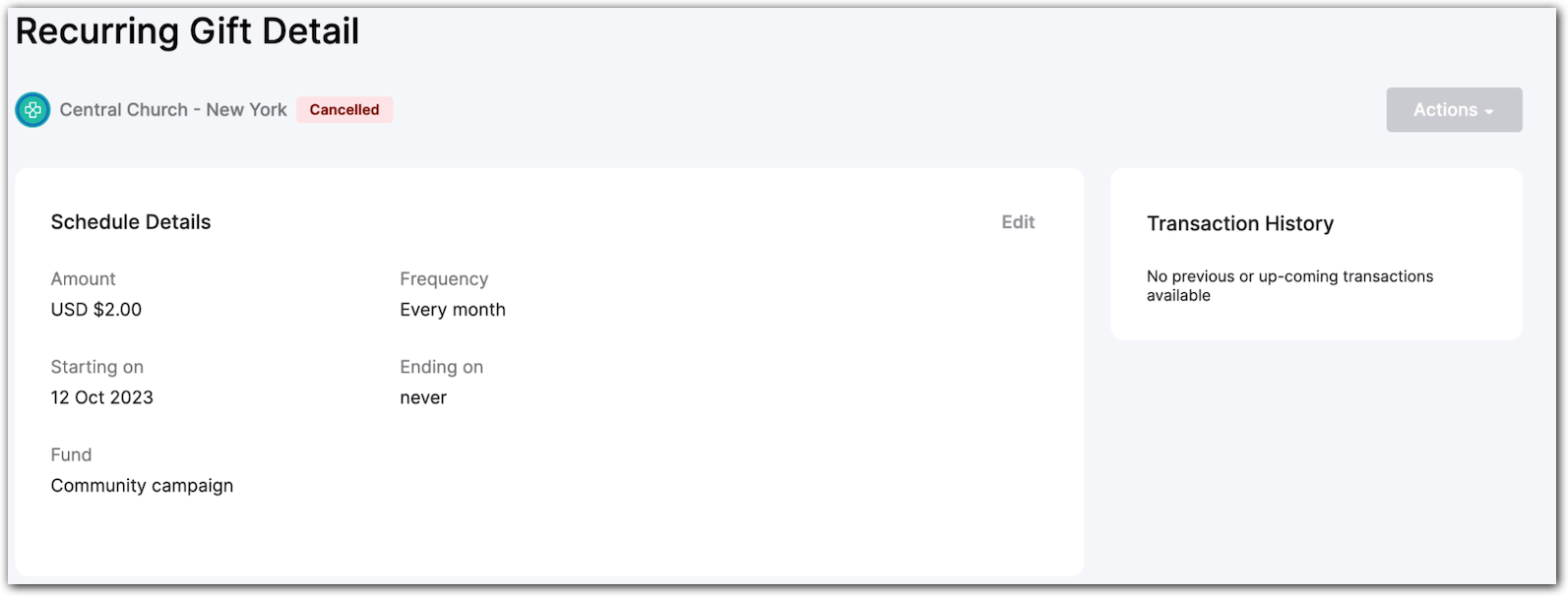 How to Edit or Cancel Your Recurring (or Scheduled) Gift from your ...