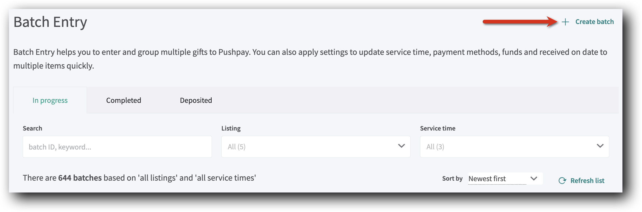 How to Use Batch Entry