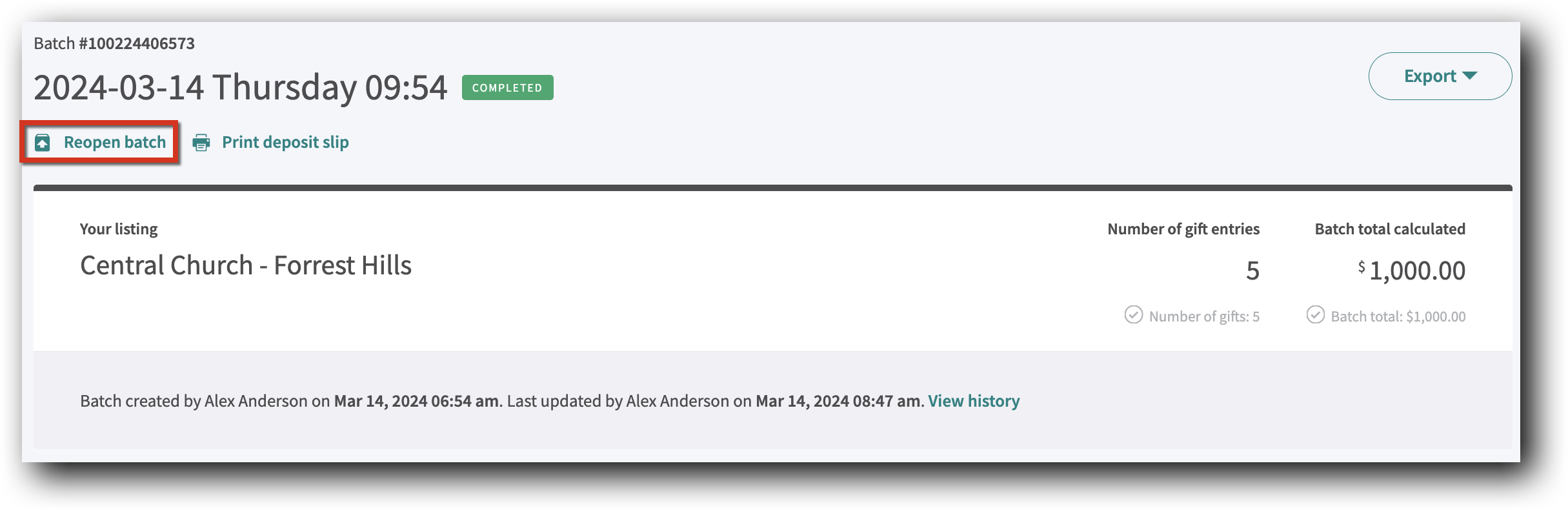 How to Use Batch Entry