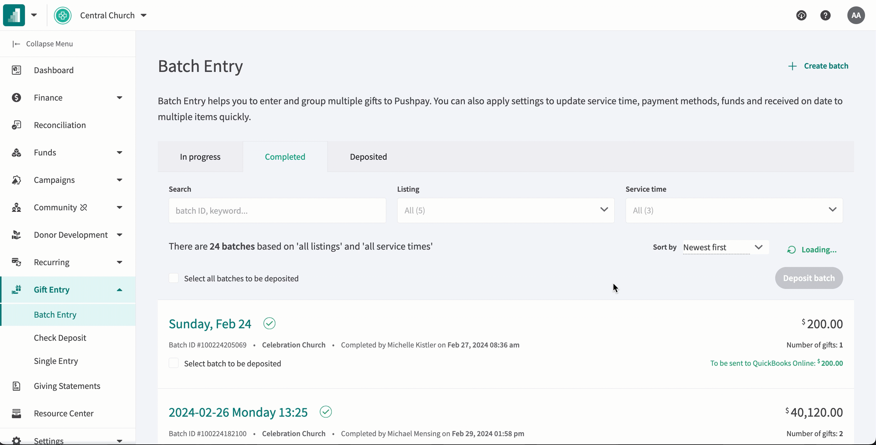 How to Use Batch Entry