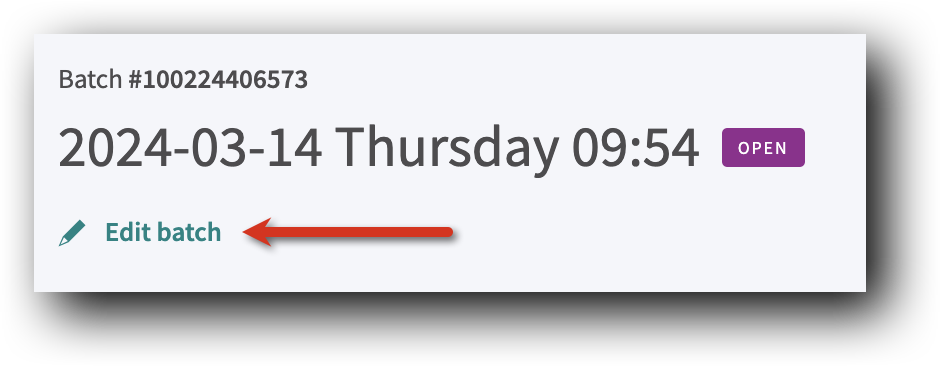 How to Use Batch Entry