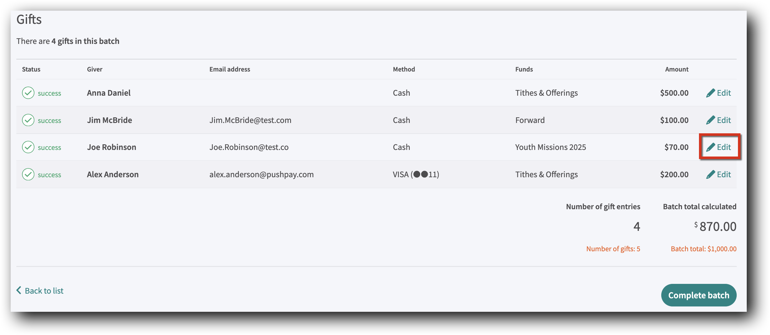 How to Use Batch Entry