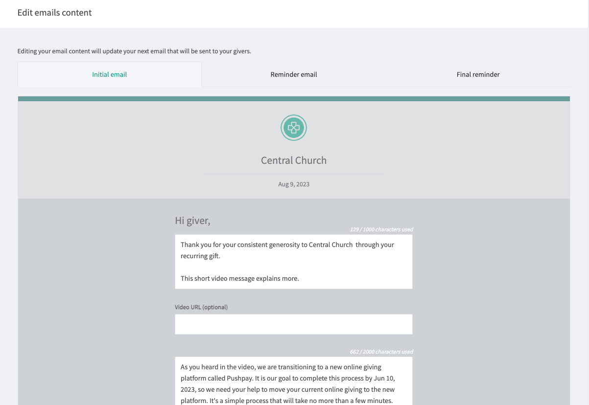 How to Review and Schedule a Recurring Migration Campaign