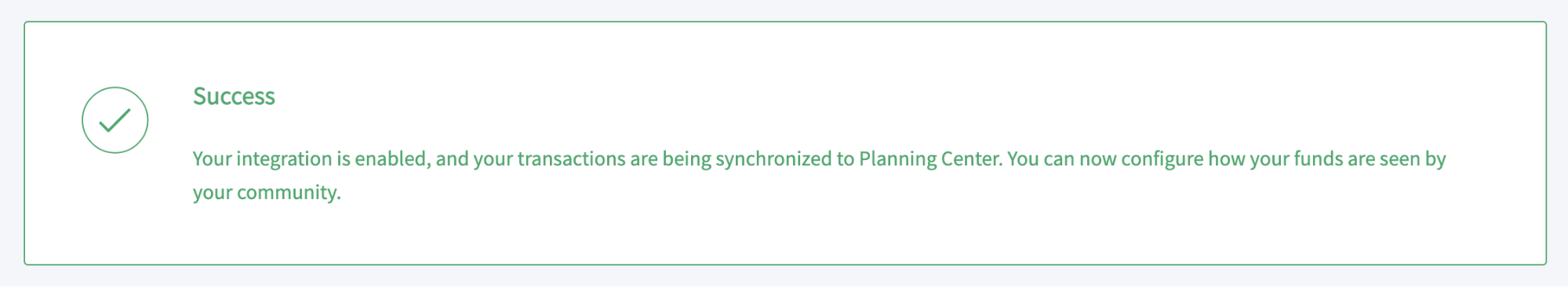 How to set up the Planning Center Giving Integration