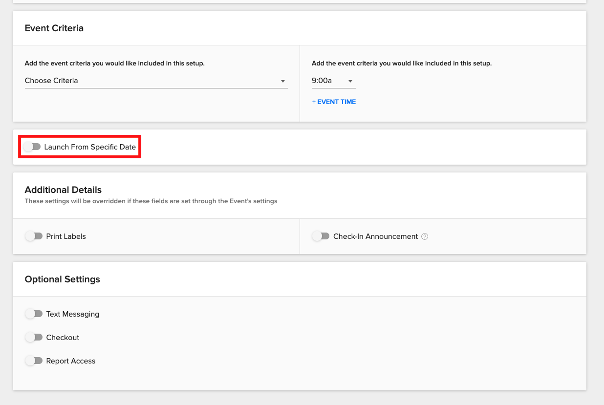 How to Create and Manage a Setup