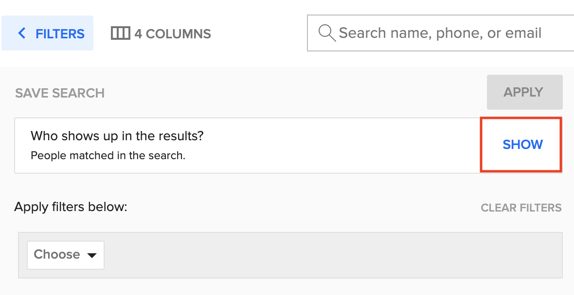 How to Create and Save a People Search