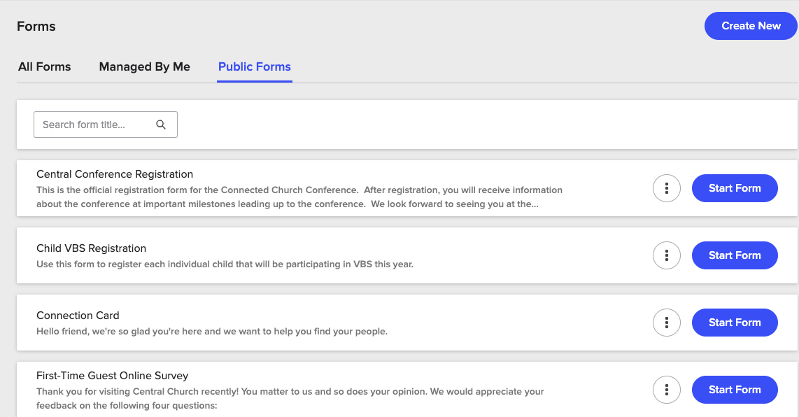 How to See your Forms and Form Actions