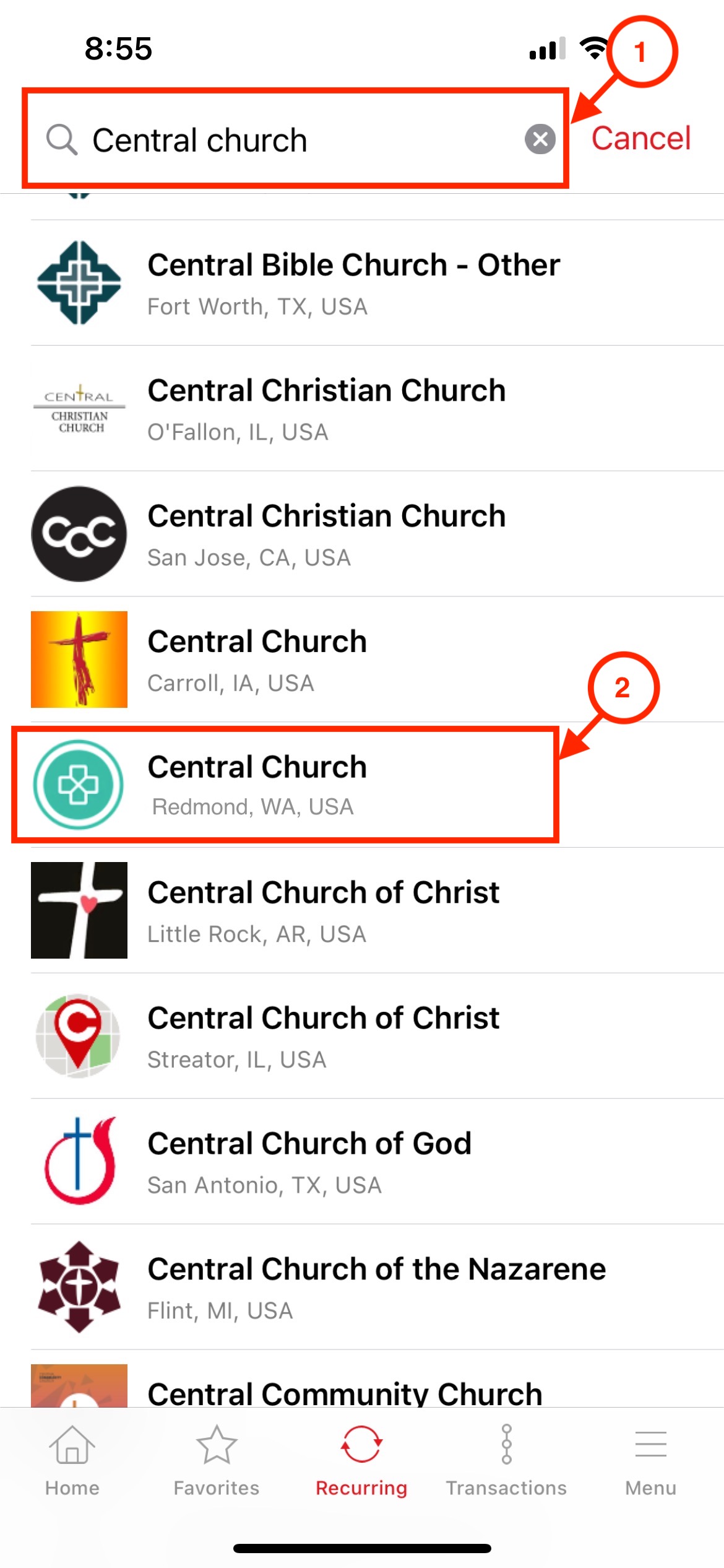 How to Set Up a Recurring (Repeating) Gift