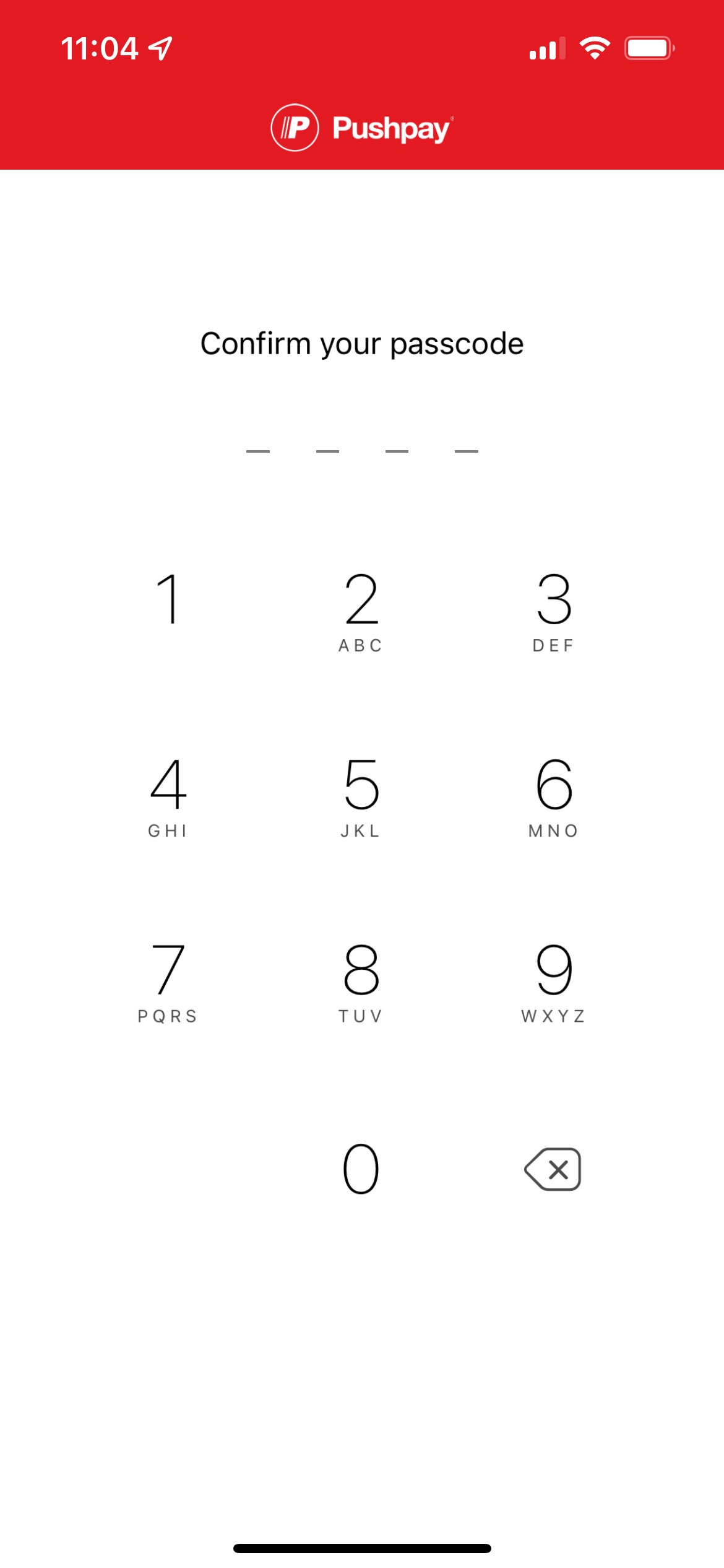 How to Reset Your 4 Digit Passcode in the legacy Pushpay App