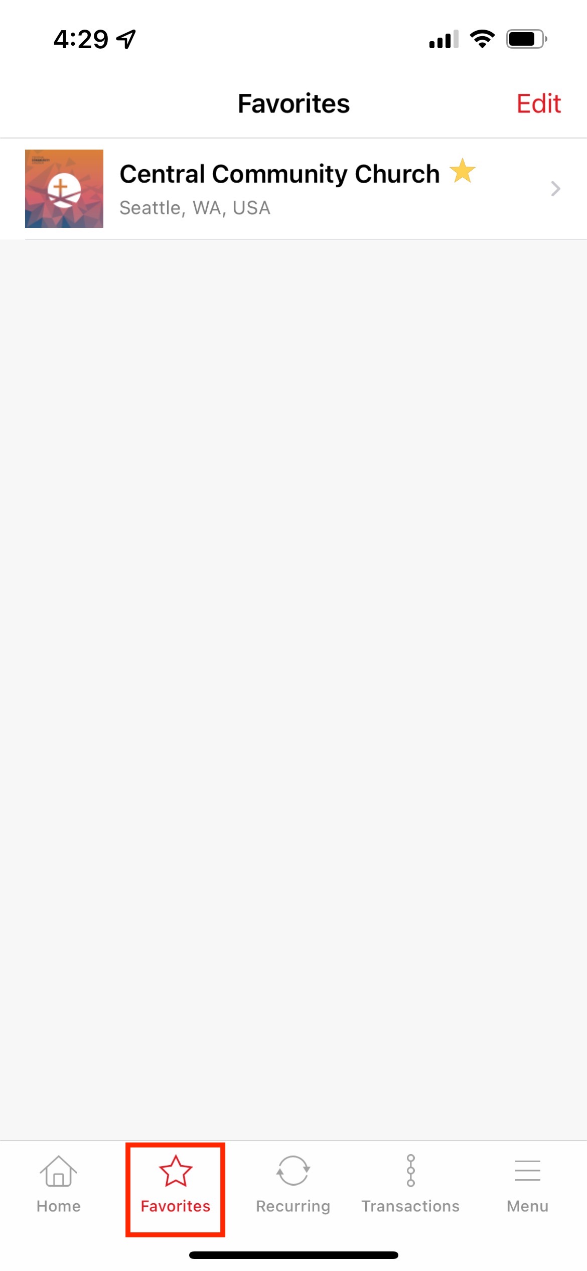 How to Add or Remove a Favorited (Starred) Organization in the Pushpay ...