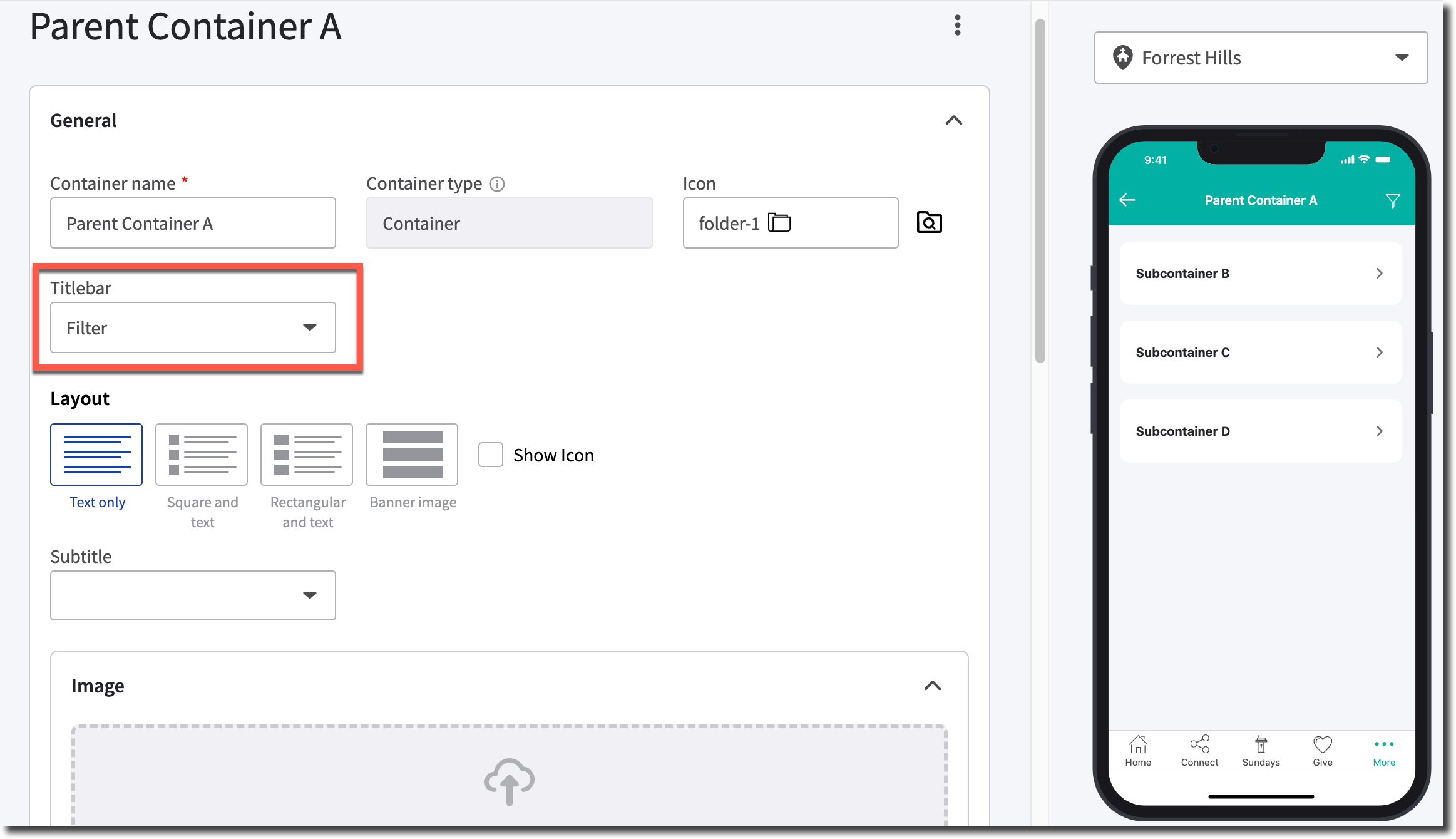 Learning about Titlebar Actions