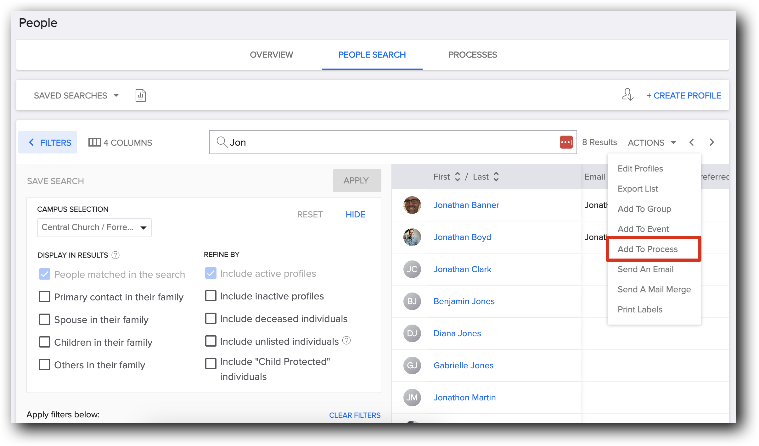 Learning about People Search Actions