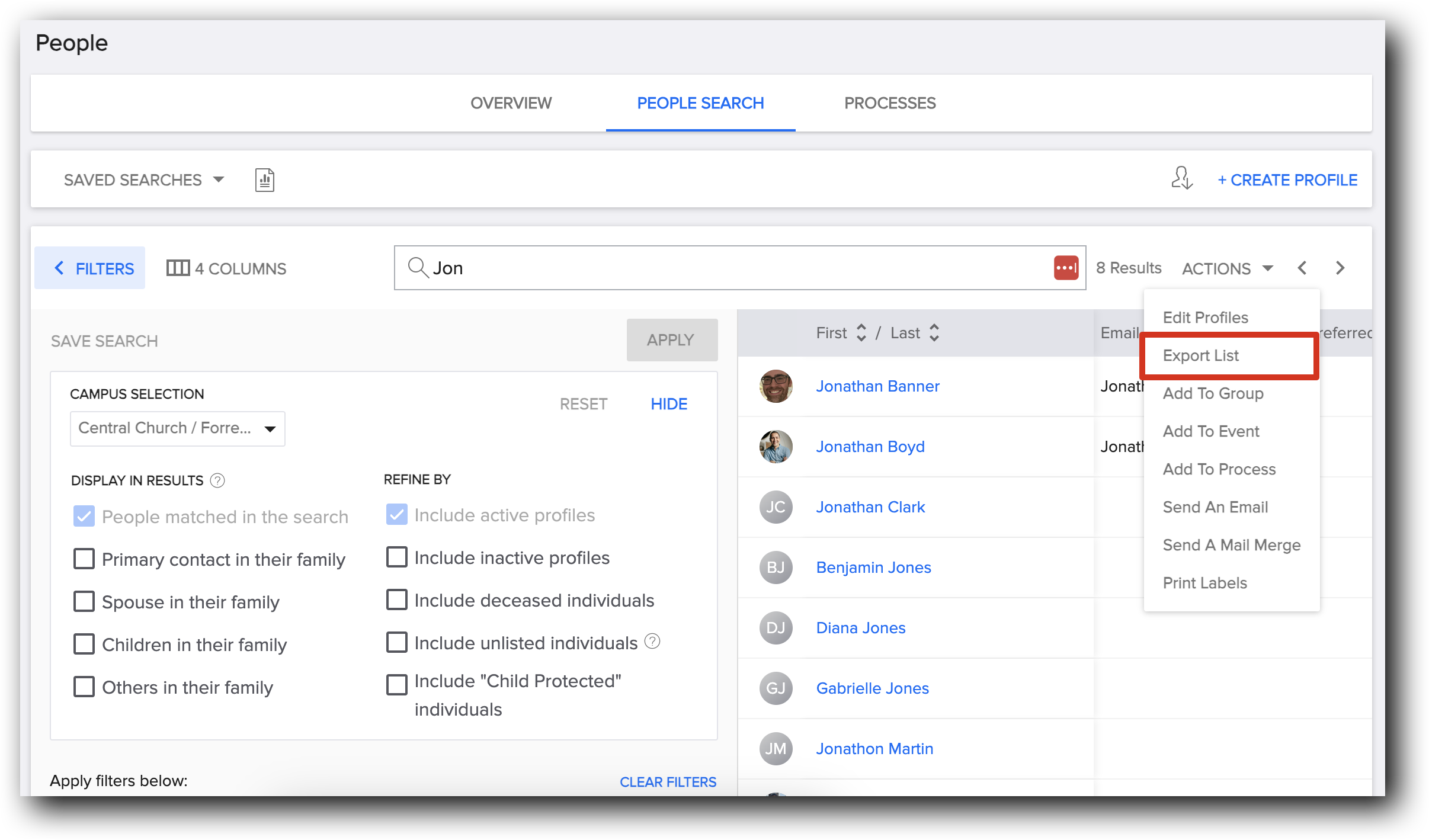 Learning about People Search Actions