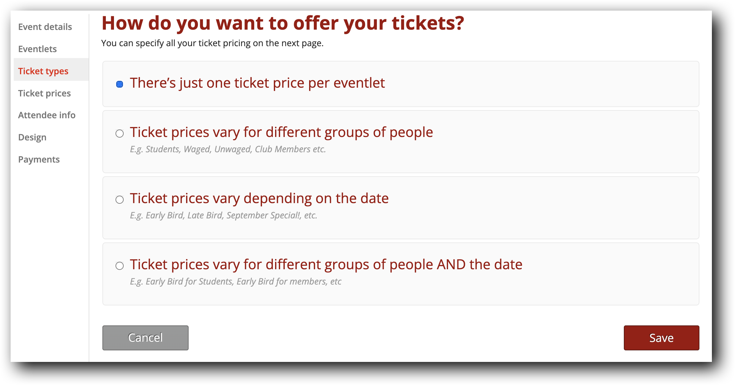 Learning about Ticket Types and Prices