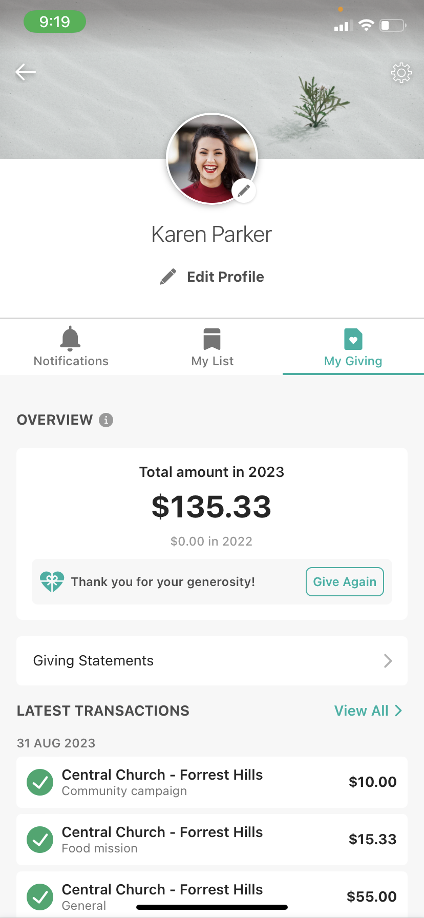 Learning about Transaction History in App