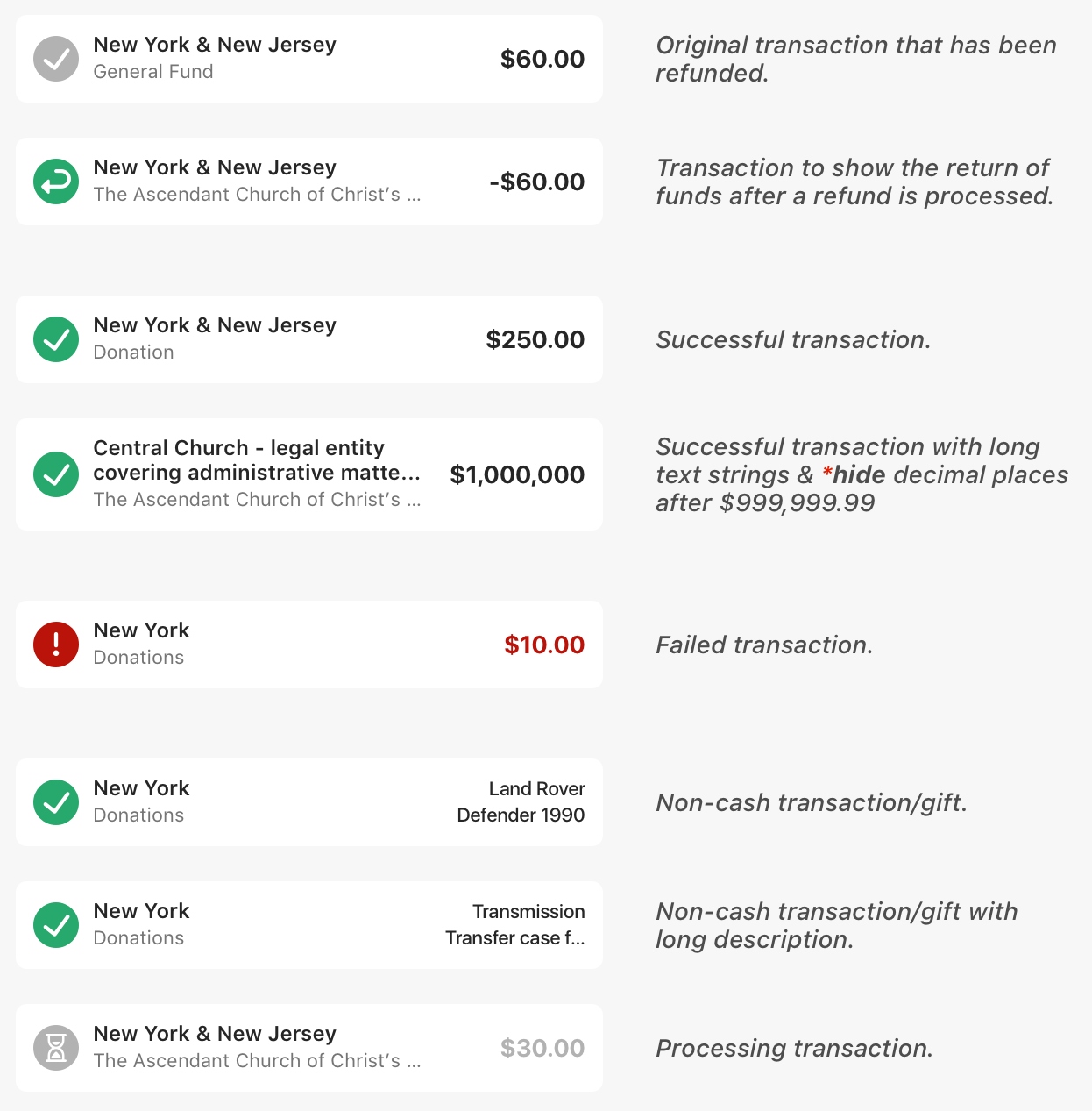 Learning about Transaction History in App
