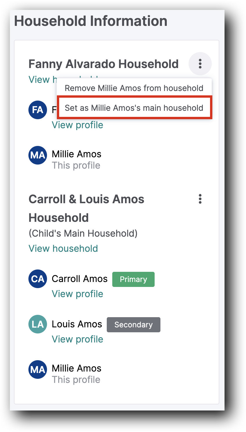 Learning about Adding People to a Household