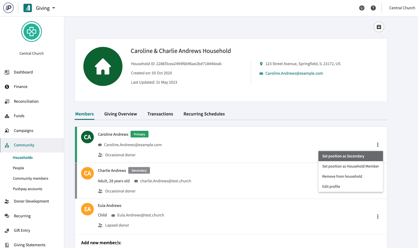 Learning about Households