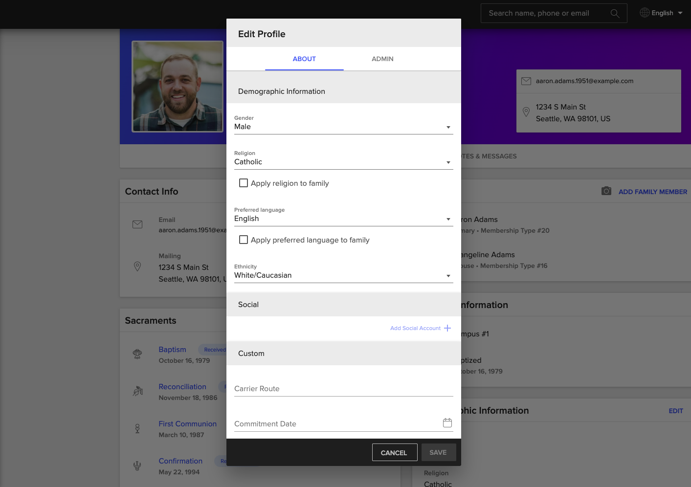 Learning about Additional Profile Fields