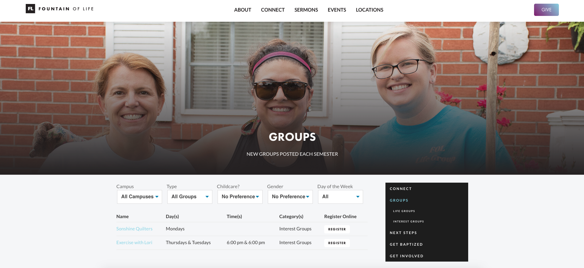 Learning about Public Group Finder