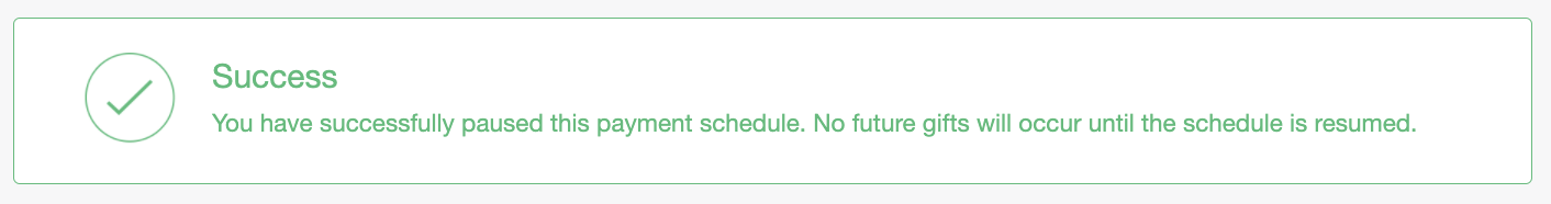 How to Manage Your Scheduled/Recurring Gift