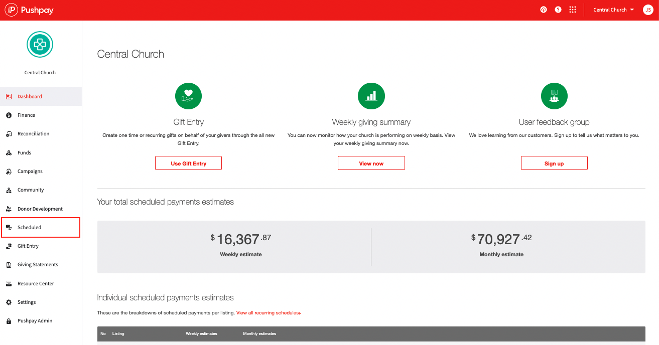 How to Edit Recurring Schedule References