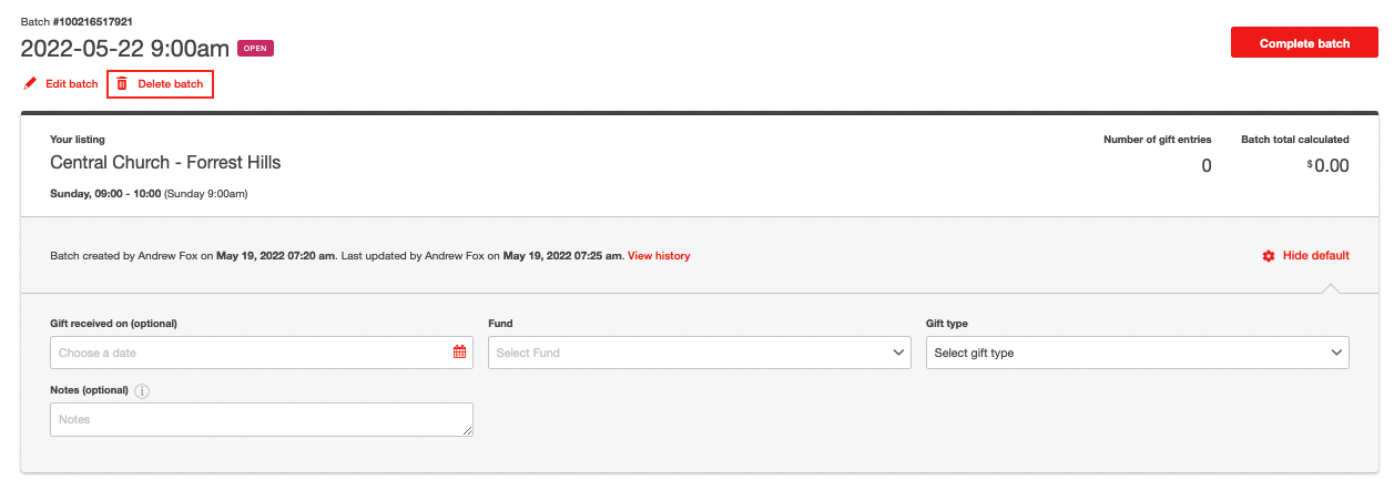 How to Use Batch Entry