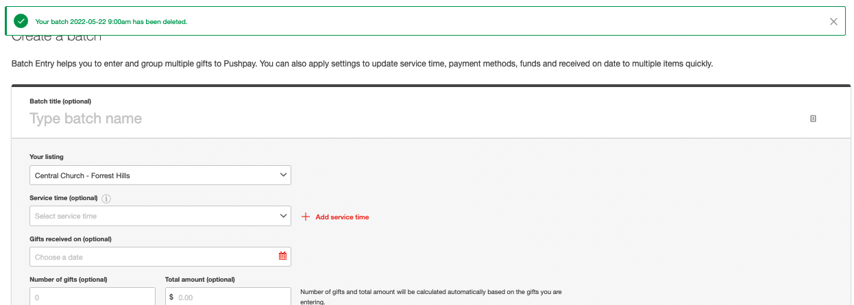 How to Use Batch Entry